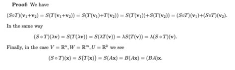 properties of linear maps flashcards quizlet