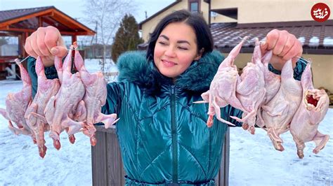 ویدئو ببینید این کد بانوی اوکراینی با چه مهارتی بلدرچین ها را در تنور