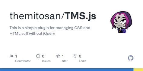 Github Themitosantmsjs This Is A Simple Plugin For Managing Css