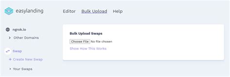 Easy Landing Bulk Upload