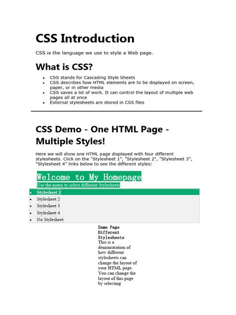 Css Notes Pdf Html Written Communication