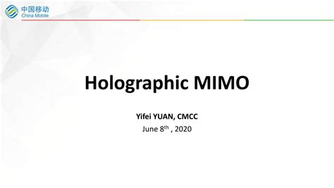 Pdf Holographic Mimo