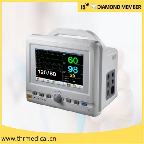 Desktop Multi Parameter Patient Vitals Sign Monitor Spo2 Ecg Nibp Pr Etco2 Cardiac Monitor Thr