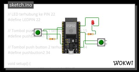 Pull Down Resistorsapang Wokwi Esp32 Stm32 Arduino Simulator