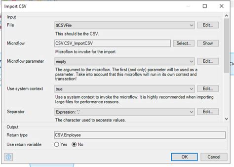 import and export data in mendix using the csv module by divyangna