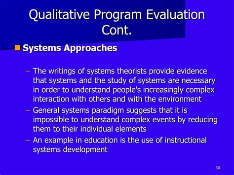 Ppt Needs Analysis Program Evaluation Program Implementation
