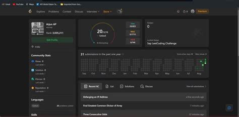 Arjun Ap On Linkedin Coding Leetcode Python Programming Softwaredevelopment