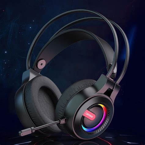 Lenovo G Wired Headset Over Ear Mm Breathing Light Gaming Headphone With Noise Canceling