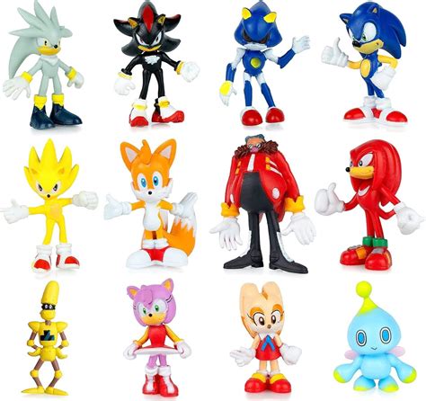Buy Ainmtop Sonic Mini Action Figuressonic Toys157 217 Inches Tall