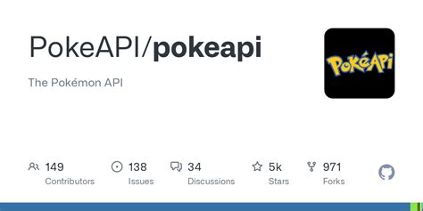 GitHub PokeAPI pokeapi The Pokémon API