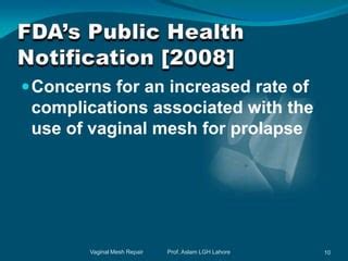 Vaginal Mesh Repair PPTX