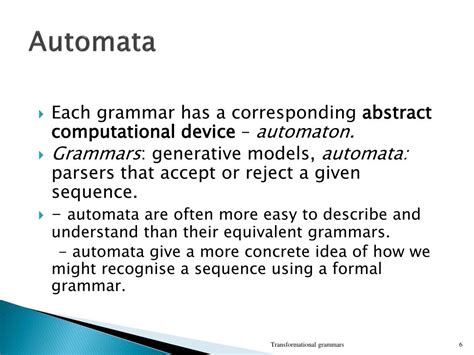 PPT Transformational Grammars PowerPoint Presentation Free Download ID 1896384