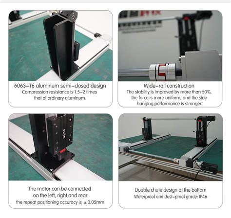 Custom Design Double Track Rail Motorized Guide Belt Driven Linear