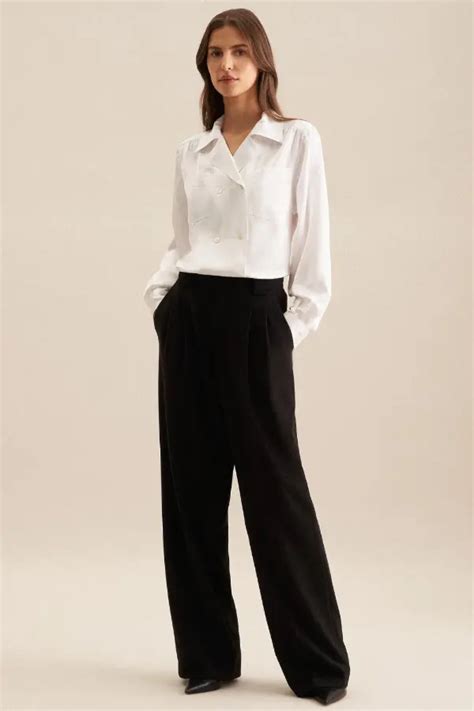 White Satin Blouse Outfits Sleek Soft And Stylish