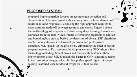 Weapon Detection Using Artificial Intelligence And Deep Learining For Security Applications Pptx