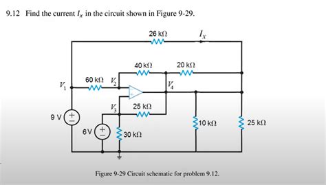 solved 9 12 find the current ix in the circuit shown in