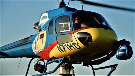Two News As350 Helicopters In Action Airbus H125 Youtube