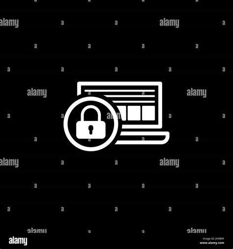 Network Security Icon Flat Design Stock Vector Image And Art Alamy