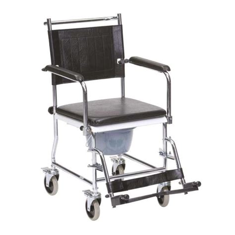 Steel Wheeled Commode High Mobility And Comfort