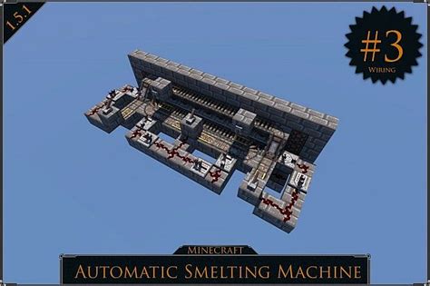 [1 6 2] 3 Automatic Smelting Machines Minecraft Map