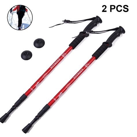 Hiking Trekking Poles 2 Pack Collapsiblelightweight Anti Shock
