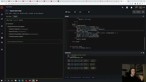 Codewars Python Vigenère Cipher Solution Youtube