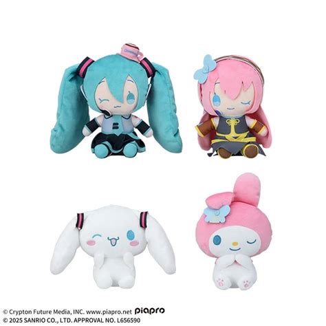 Hatsune Miku And Vocaloid Sanrio Character Plush Head To Arcades