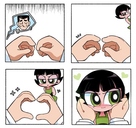 Buttercup And Professor Utonium Powerpuff Girls Drawn By Kim Crab