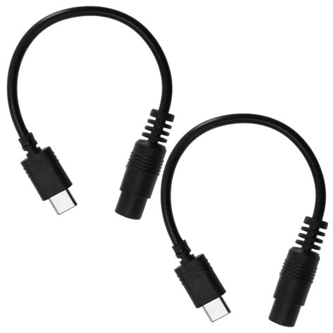 Create Idea 2PCS Type C Male To DC 5 5x2 1mm Female Converter Power Charge Cable Adapter