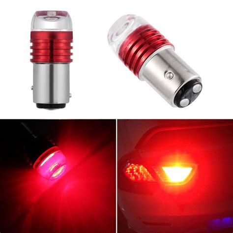 หลอดไฟเบรค ขั้วเขี้ยว 1157 6w สีแดง กระพริบ 5ครั้ง Led 12v Shopee