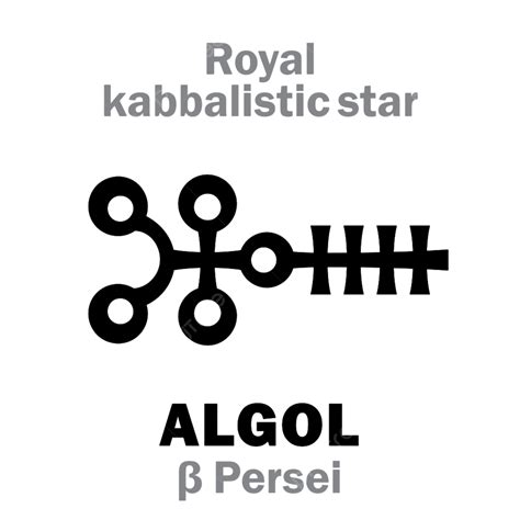 Alfabeto De Astrologia Algol Beta Persei Gorgona PNG Real Místico Algol Imagem PNG e Vetor