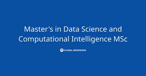 master s in data science and computational intelligence msc at coventry