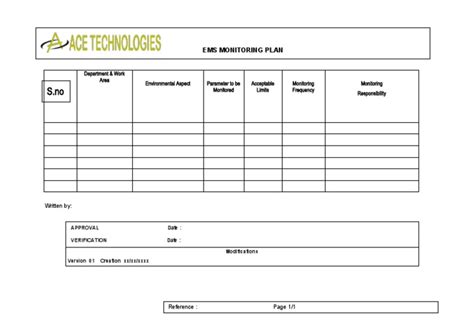 ems monitoring plan pdf