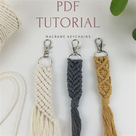 Macrame Keychain Etsy