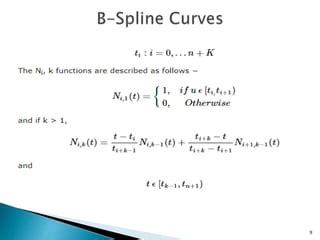 Bezeir Curve Na B Spline Curve PPTX