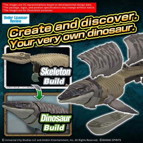 Jurassic World Rebirth Plannosaurus Mosasaurus Model Kit