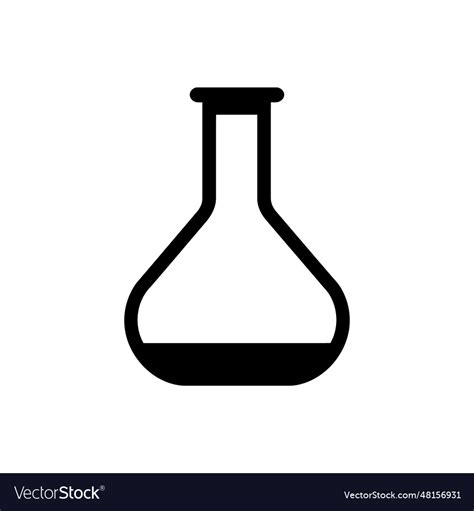 Lab Flask Icon Royalty Free Vector Image VectorStock