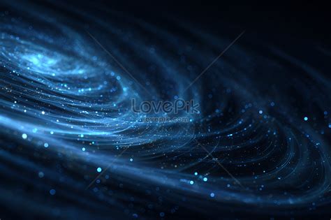 소용돌이 라인이있는 추상 파란색 배경