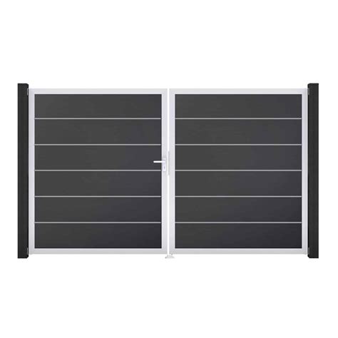 Groja Tor 2 Flg Basicline Premium Anthrazit Ev1 306 Cm X 180 Cm Din
