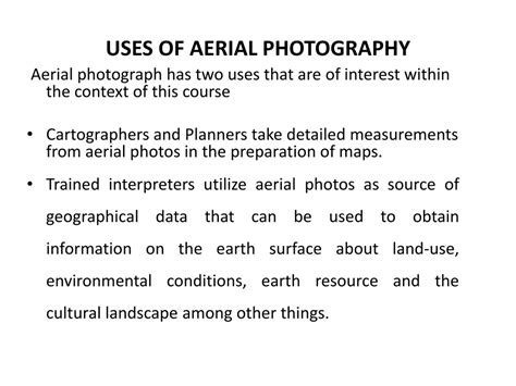 Ppt Photography Interpretation And Photogrammetry Powerpoint
