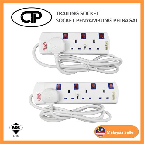 Ctp 3g4g Multi Ways Trailing Socket Socket Penyambung Pelbagai