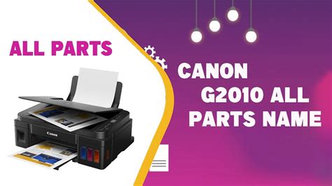 Canon Printer All Parts Name
