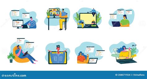 Programming And Coding Website Development Web Designflat Design