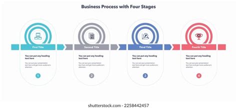 Business Process Template Four Colorful Stages Stock Vector Royalty Free 2200712313 Shutterstock