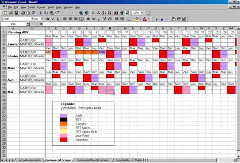 Exemple De Planning Journalier Excel