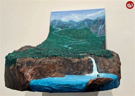 تصاویر؛ خلاقیت هنرمند آمریکایی که نقاشی‌هایش از تابلو بیرون آمده‌اند