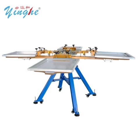 Yinghe Manual 4colors 4stations Screen Printing Machine Textile