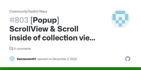 [popup] scrollview and scroll inside of collection view not working on