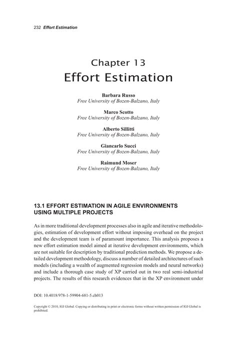 PDF Effort Estimation