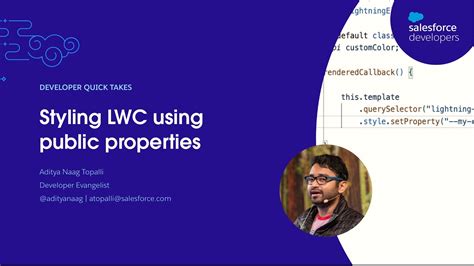 Styling Lwc Using Public Properties Developer Quick Takes Youtube